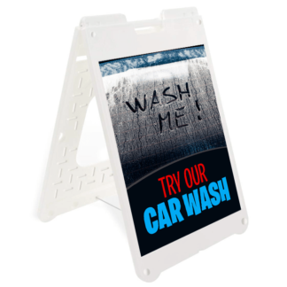 Try Our Car Wash | Signicade Insert | Stock Signs and Frames
