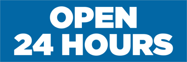 12x4 Pump Decals | Open 24 Hours | WFD-141 | Wilde Signs