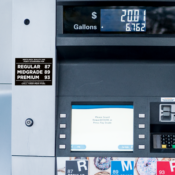 4x3 Michigan Mandatory Pump Decals | Multi Octane | Wilde Signs
