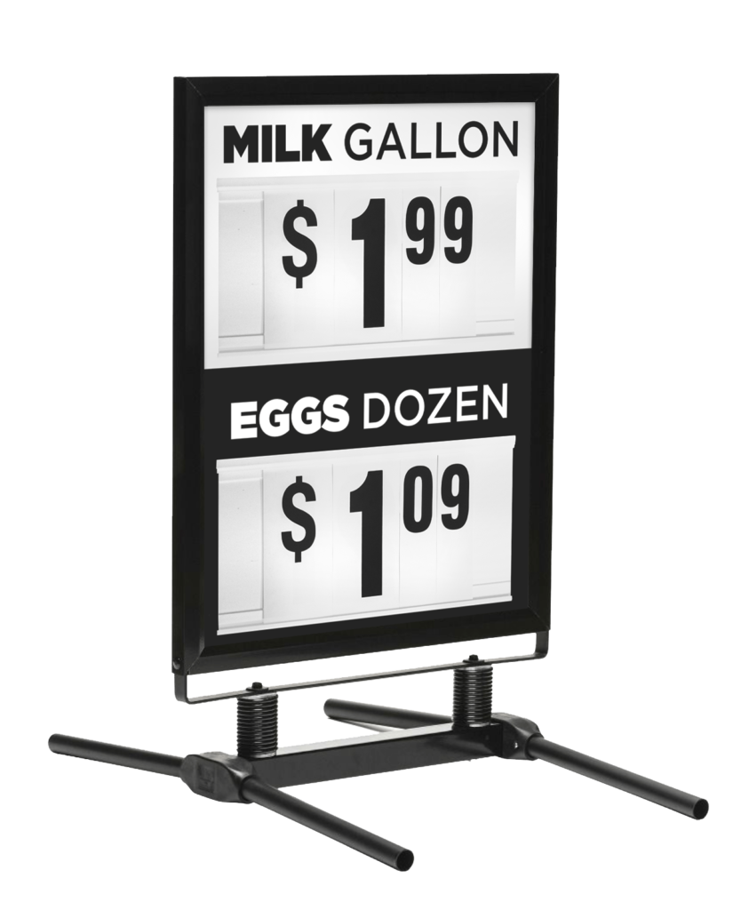 Milk & Eggs Changeable Price Signs - Wilde Signs
