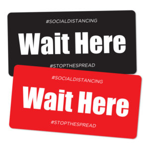 Wait HereFloor Graphic Pack - Wilde Signs